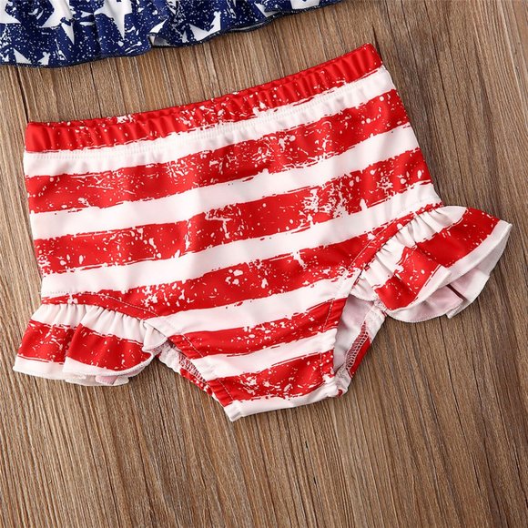 Swim | Patriotic 4th Of July Girls Bikini Swimsuit | Poshmark
